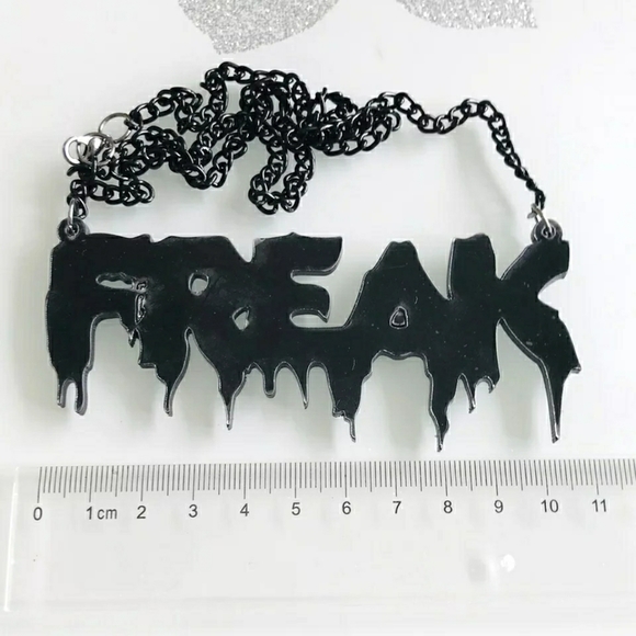 Jewelry | Freak Statement Chain Pendant Necklace Goth | Poshmark